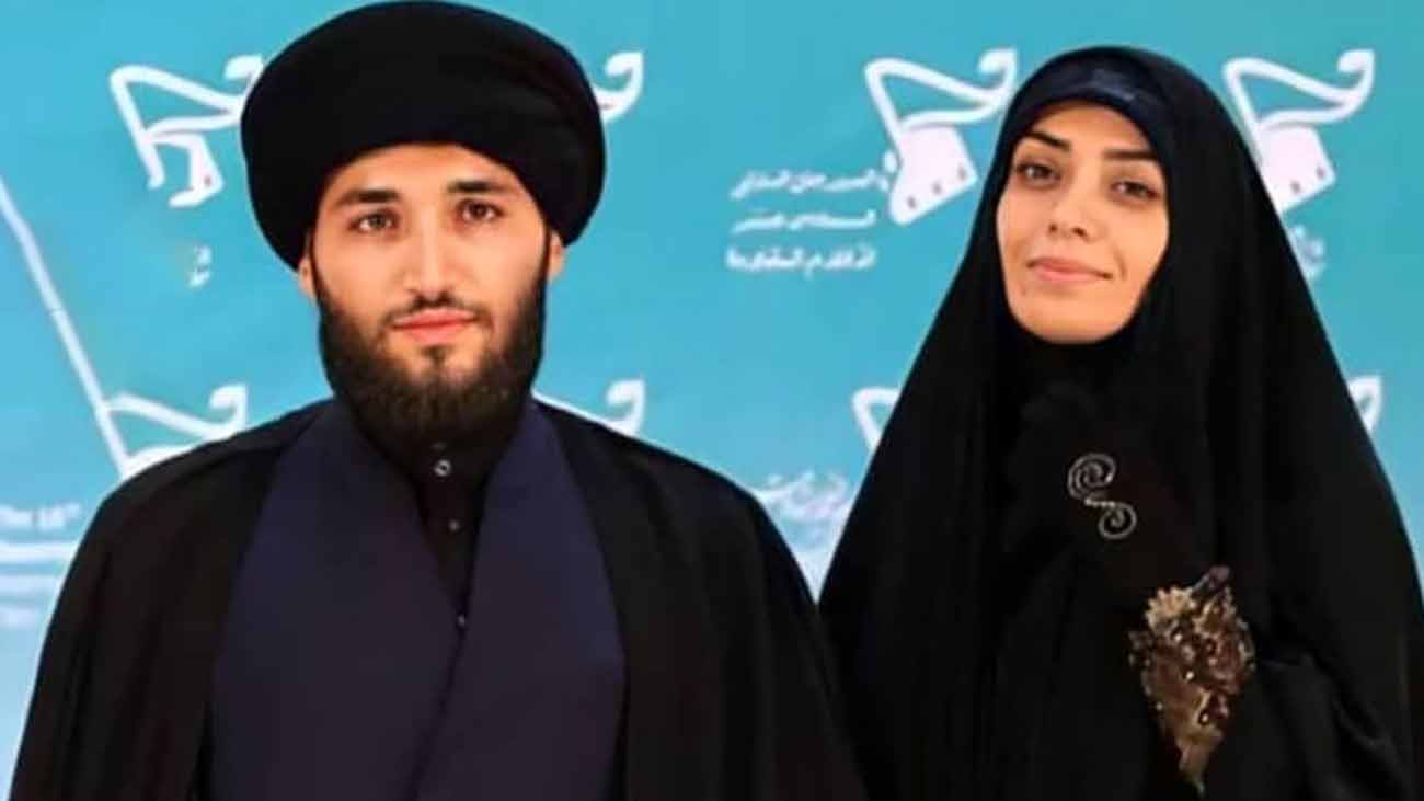 عکس مدلینگ الهام چرخنده و شوهر روحانی اش در کربلا در روز تاسوعا